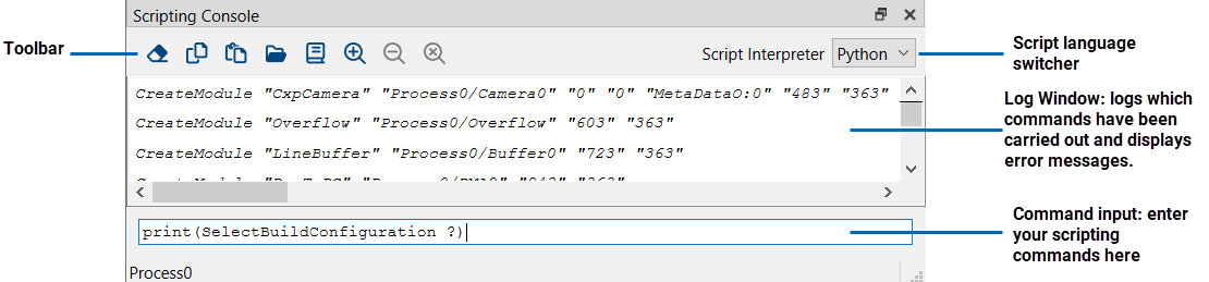 The VisualApplets Scripting Console | Basler