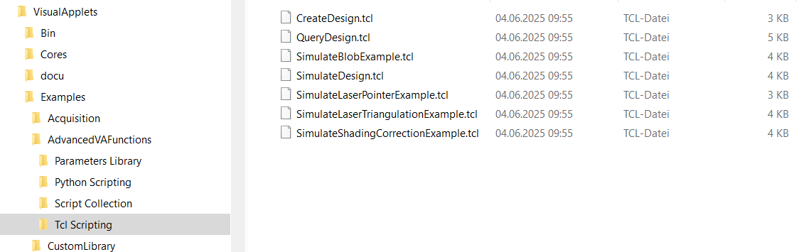 Tcl Script Examples | Basler